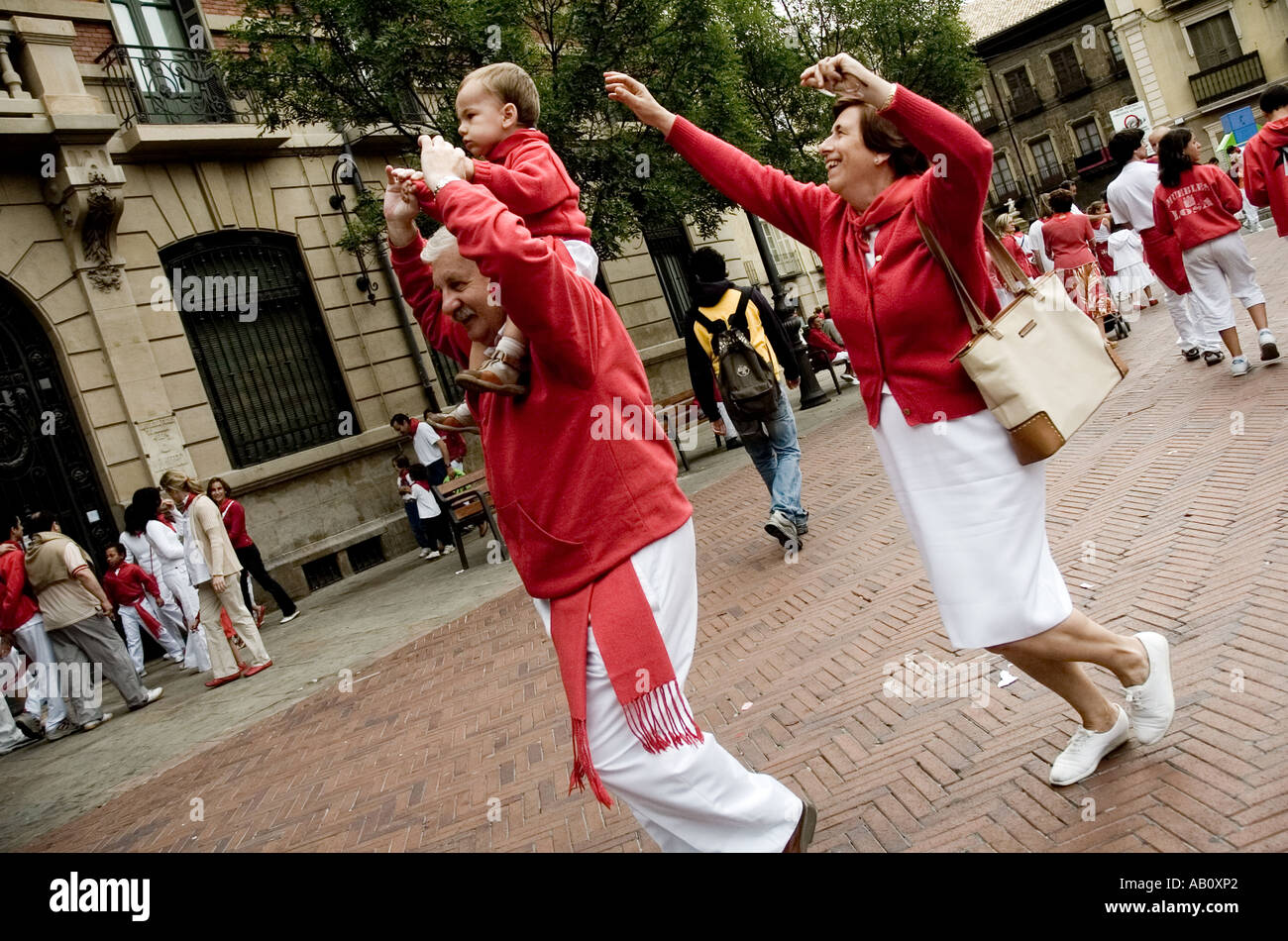 Fiesta de San Fermin, Pamplona, Navarra, Spain Stock Photo - Alamy