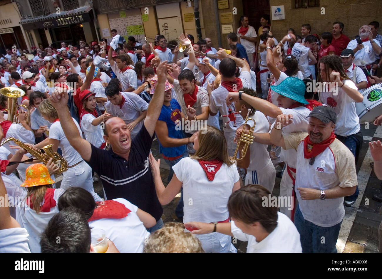 Fiesta de San Fermin, Pamplona, Navarra, Spain Stock Photo - Alamy