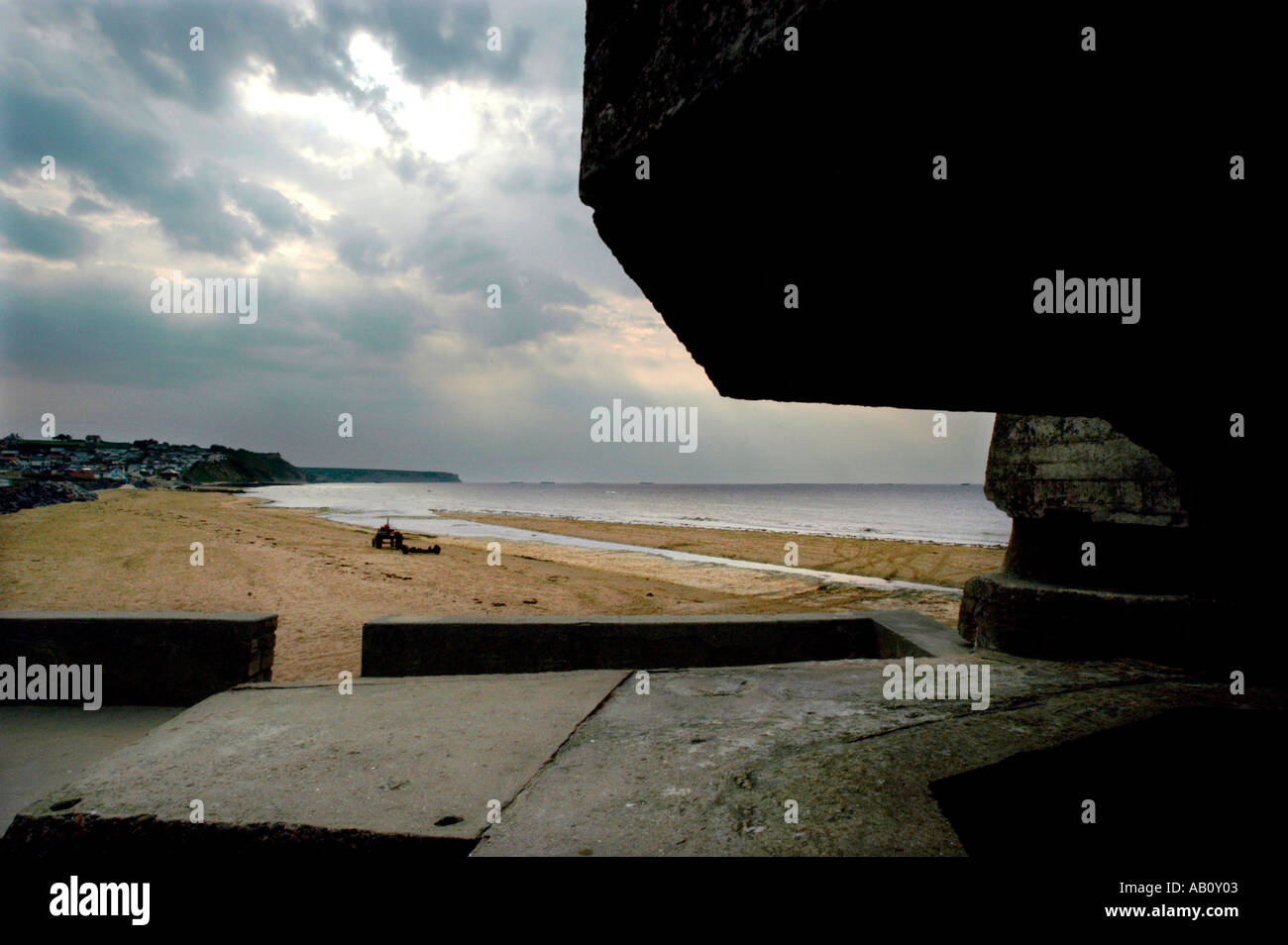 Normandy Beaches in Northern France, the site of the allied invasion of ...