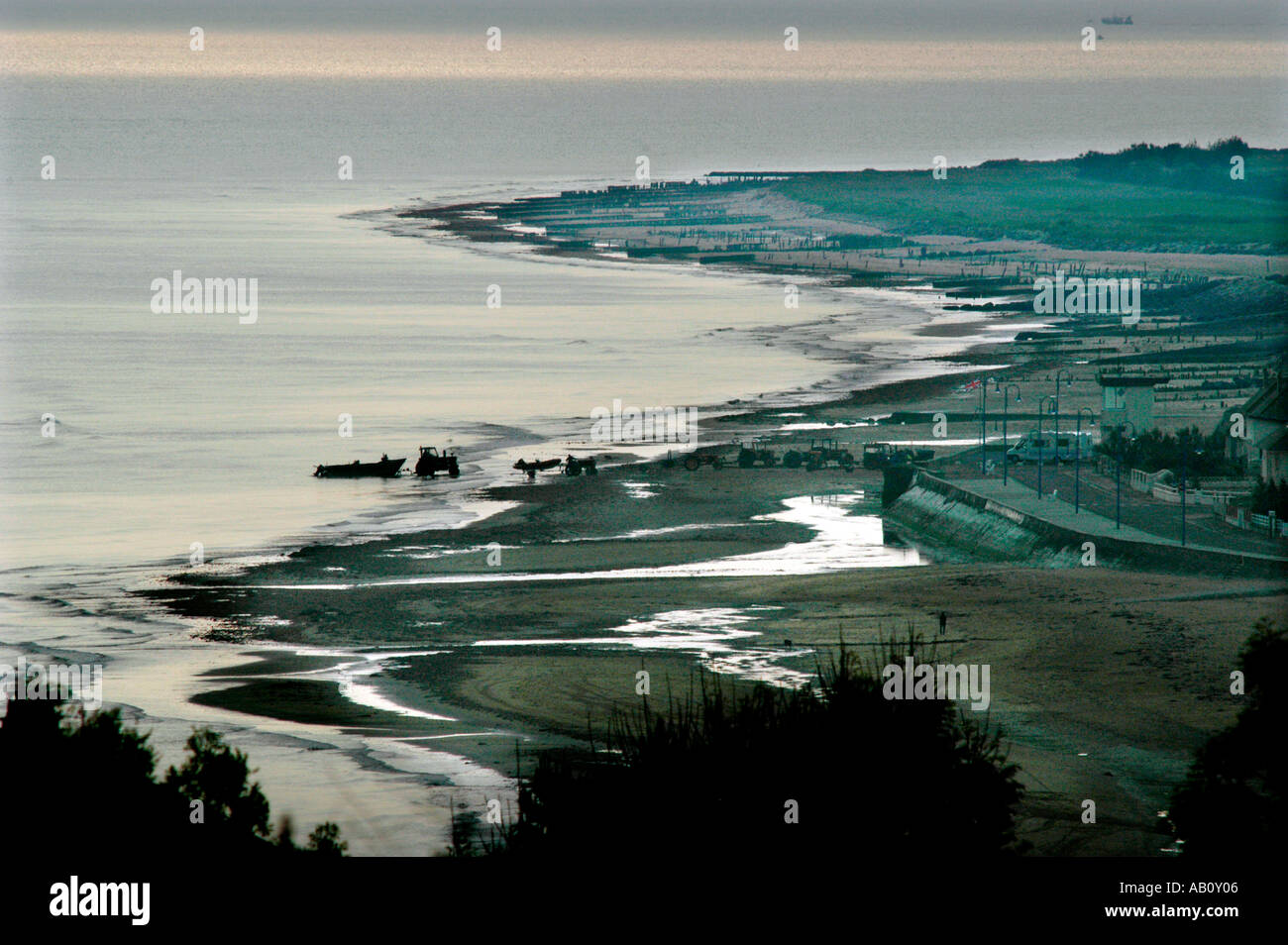 Normandy Beaches in Northern France, the site of the allied invasion of ...