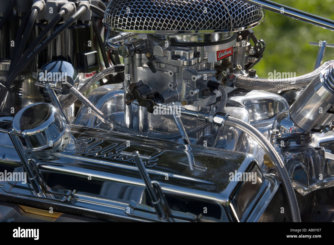 Engines of classic cars Stock Photo - Alamy