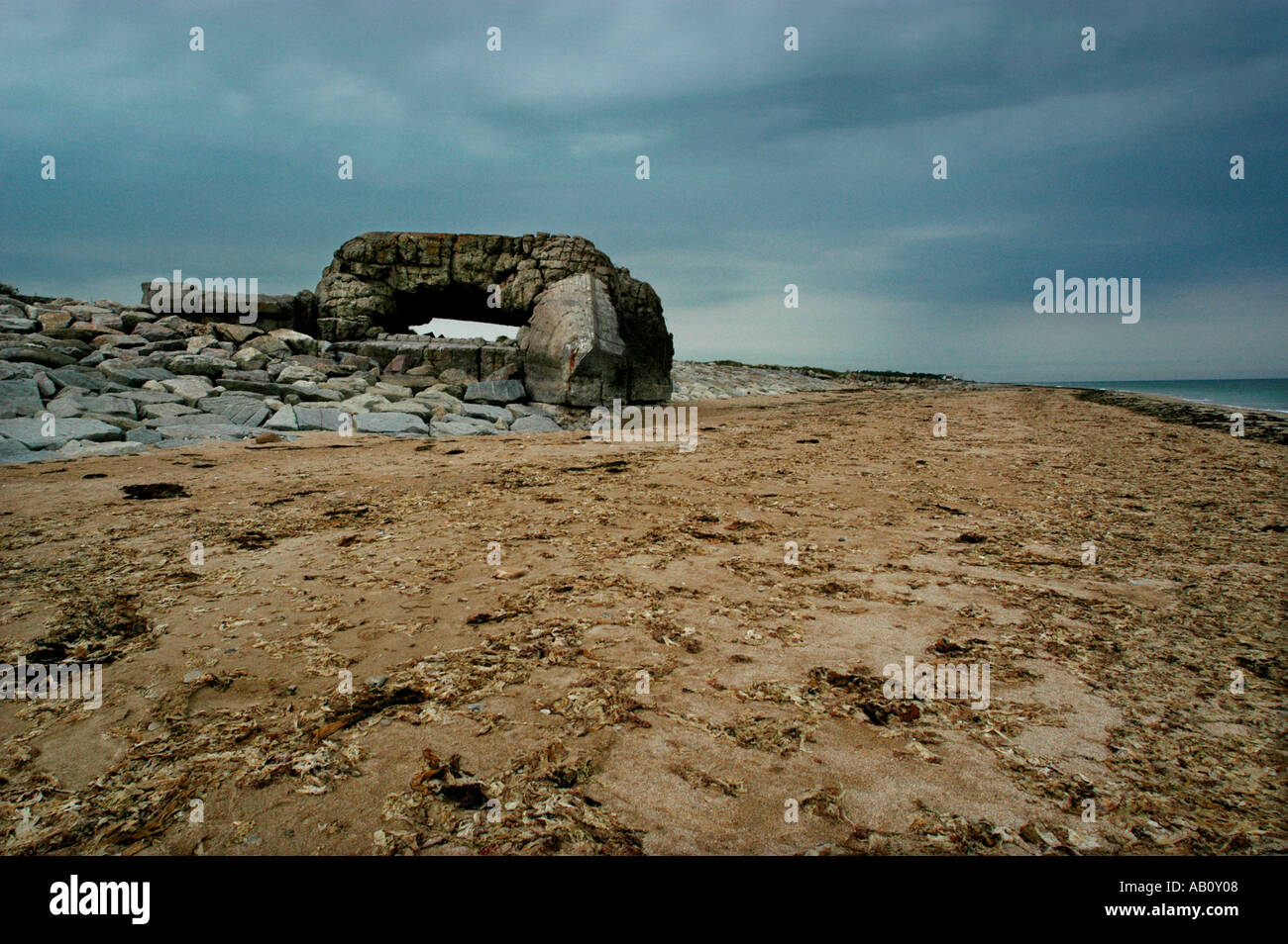 Normandy Beaches in Northern France, the site of the allied invasion of ...