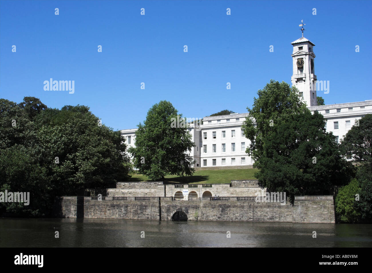 Nottingham University Building on bright sunny day Stock Photo - Alamy