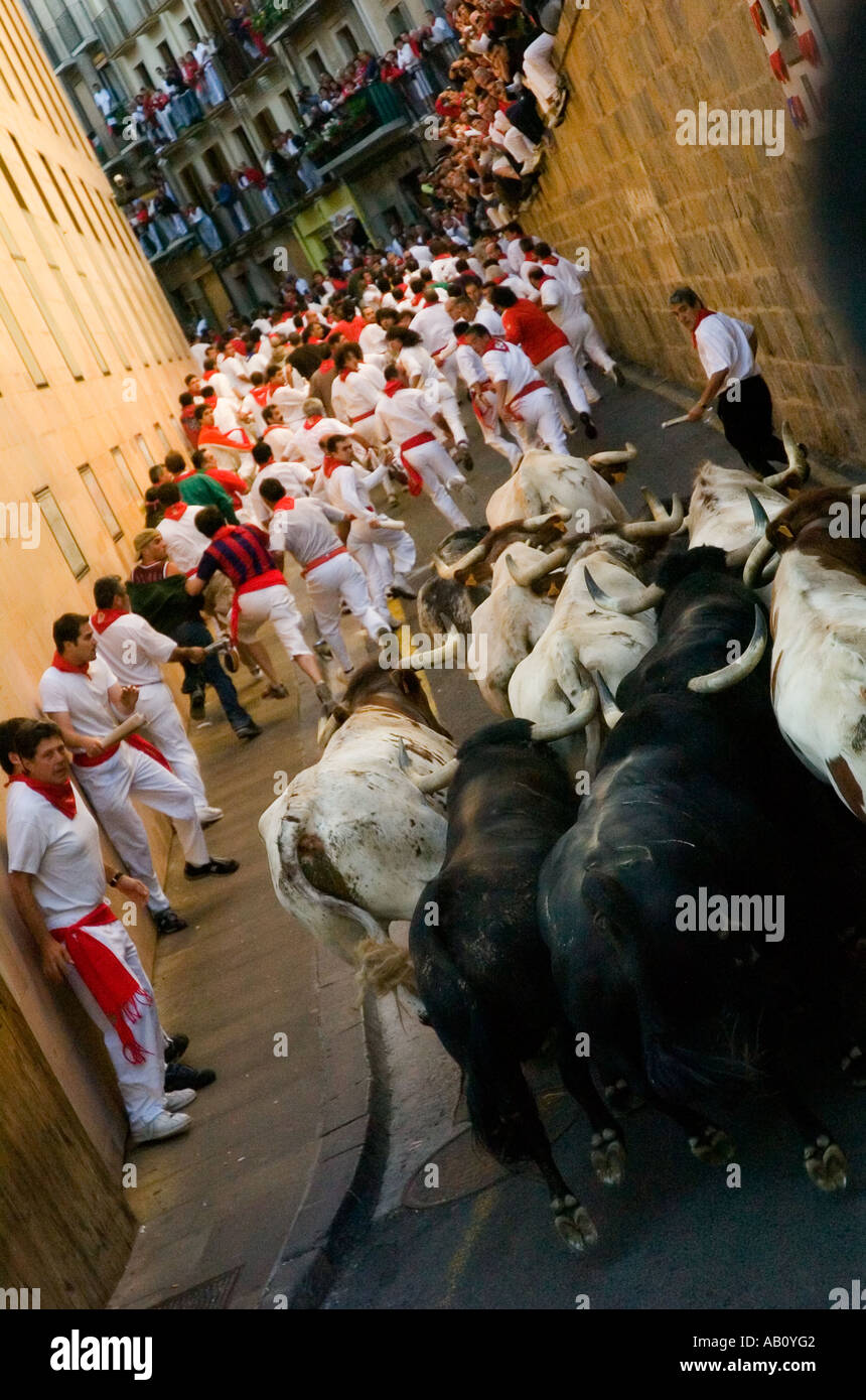 Fiesta de San Fermin, Pamplona, Navarra, Spain Stock Photo - Alamy