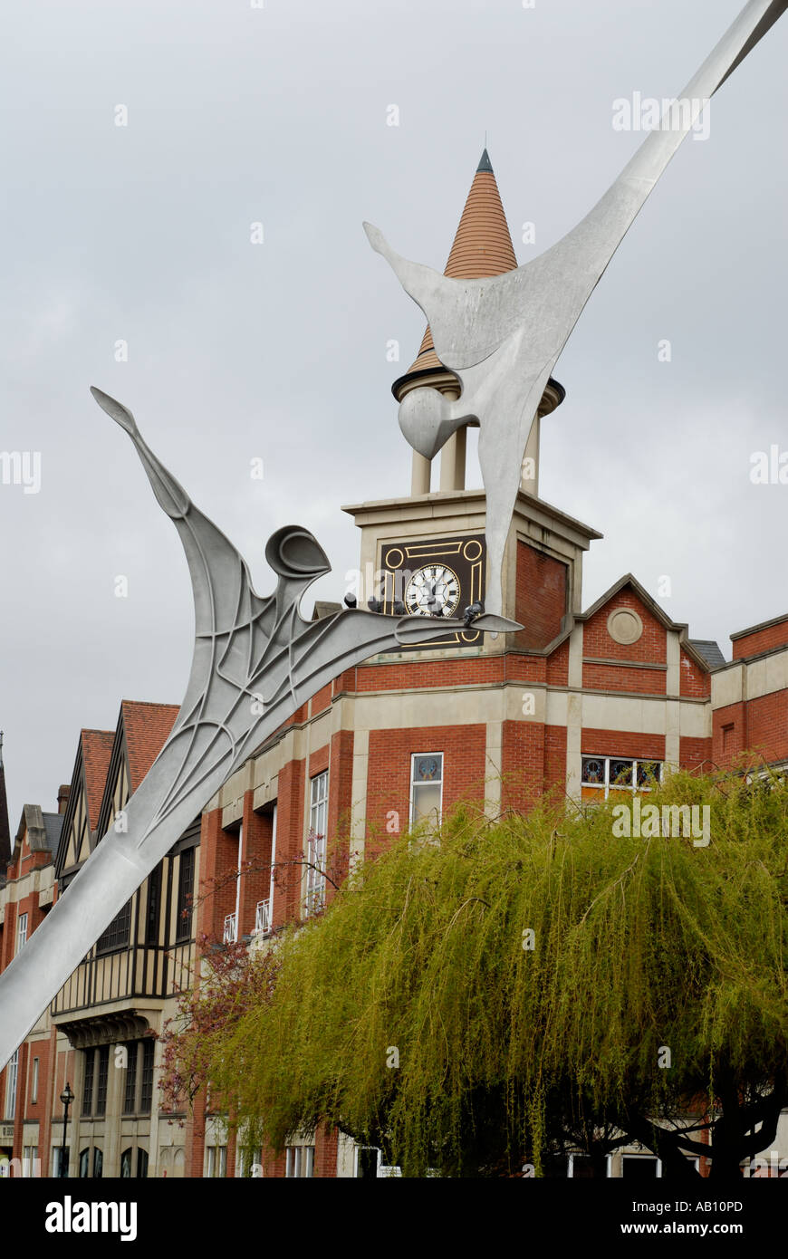 Empowerment sculpture spanning the River Witham in Lincoln by Stephan ...