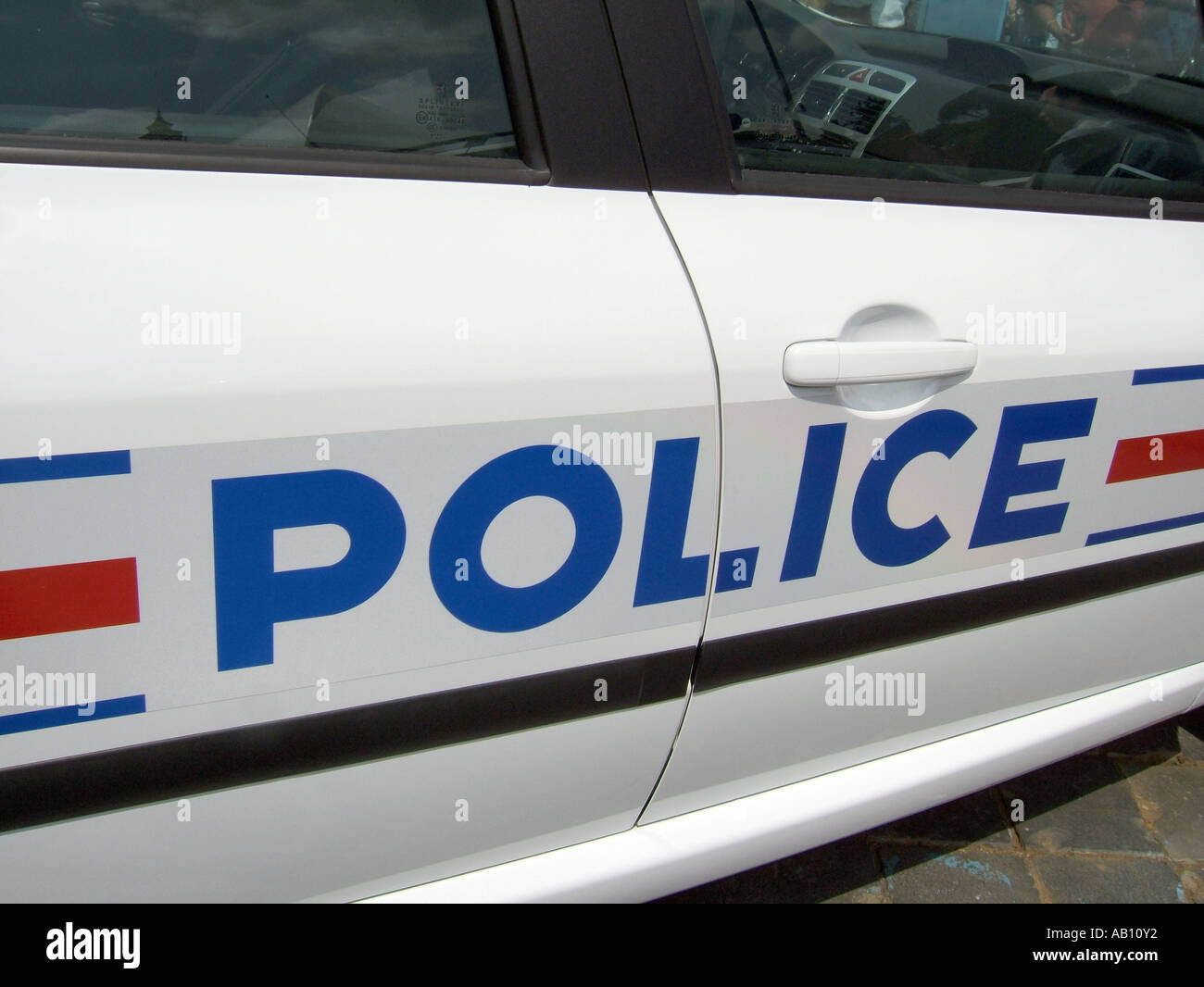 french police car Stock Photo - Alamy