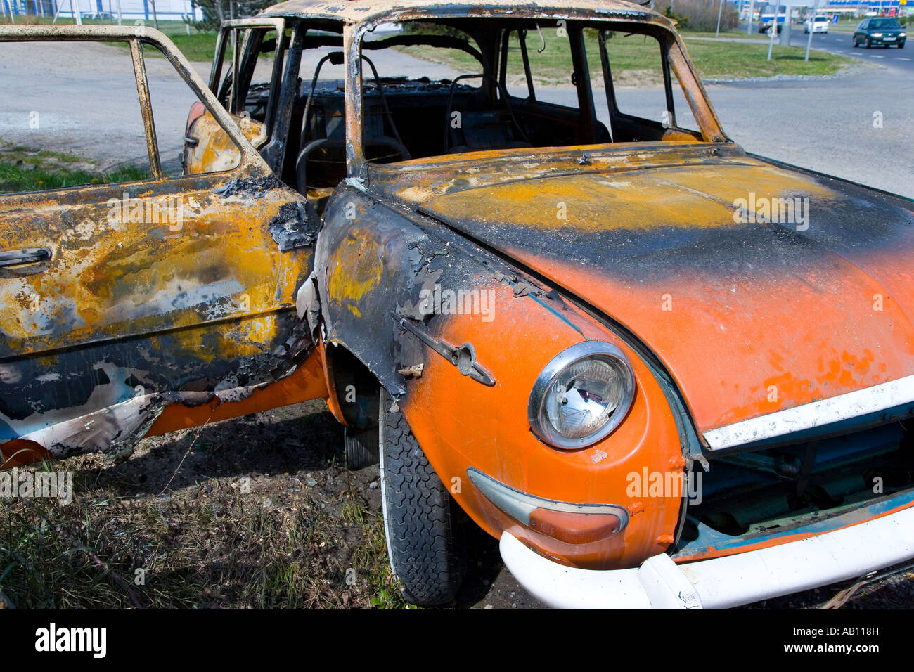 dopravni nehoda Praha Ceska republika Stock Photo - Alamy