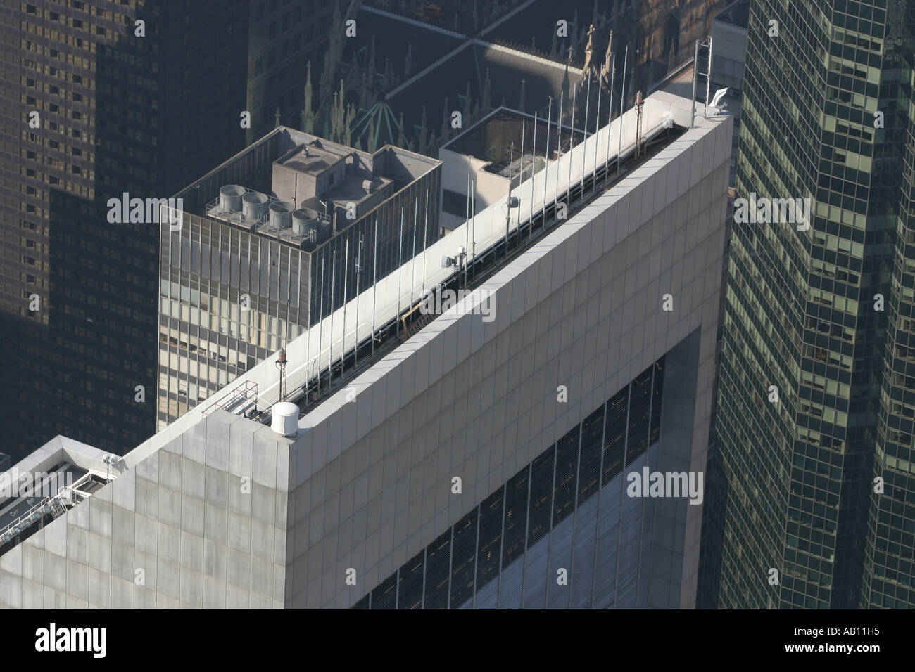 Aerial view citicorp building new york city hi-res stock photography ...