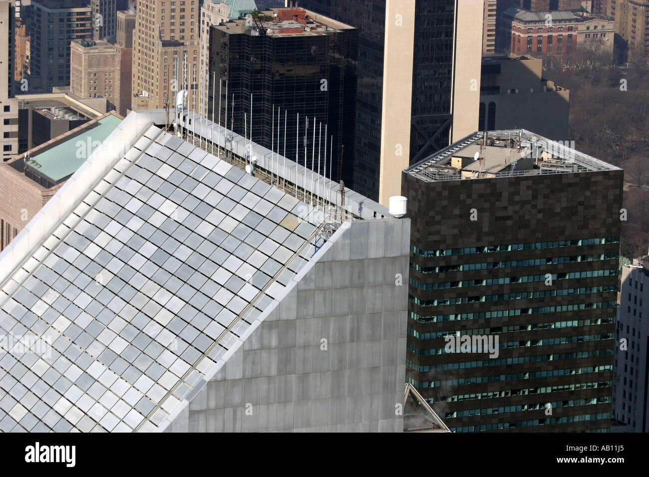 Aerial view of Citicorp Building located in New York City, New York, U ...