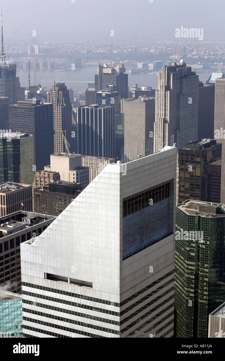Aerial view citicorp building new york city hi-res stock photography ...