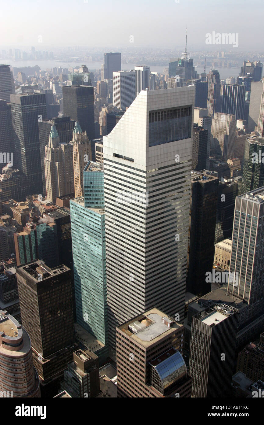 Aerial view of Citicorp Building located in New York City, New York, U ...