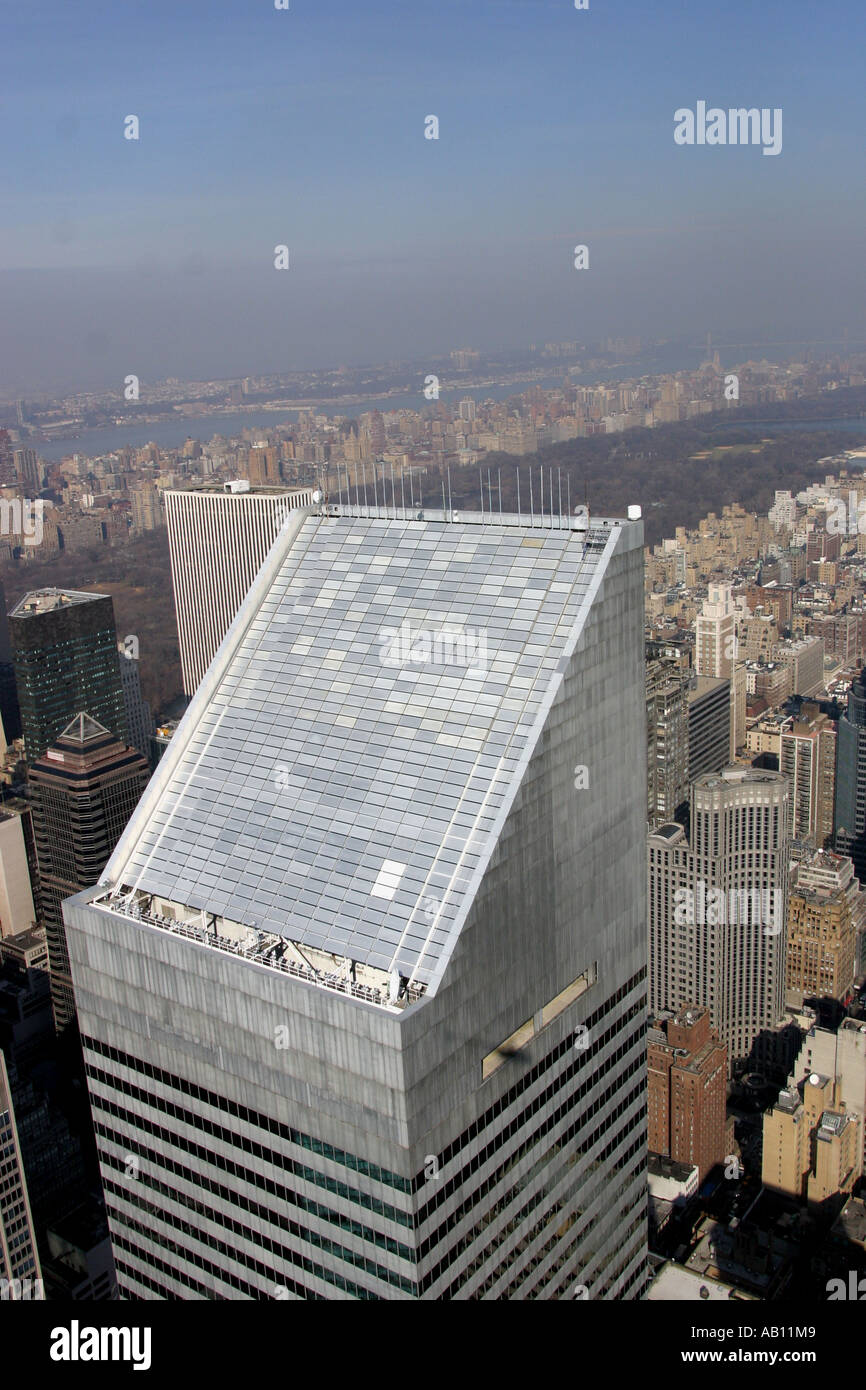 Aerial view citicorp building new york city hi-res stock photography ...