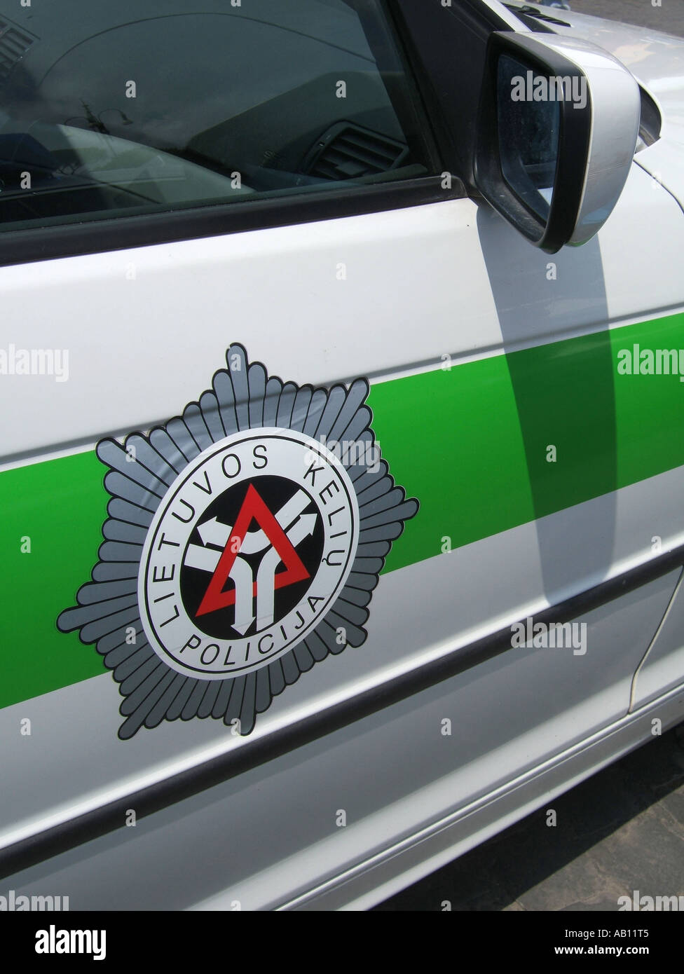 lithuanian police car Stock Photo - Alamy