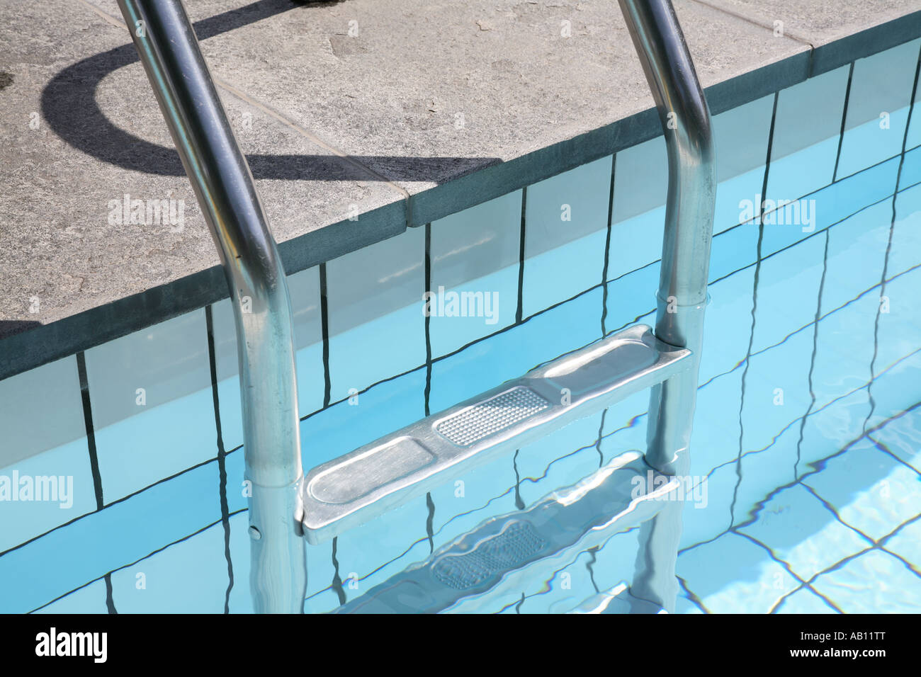Swimming pool stairs Stock Photo - Alamy
