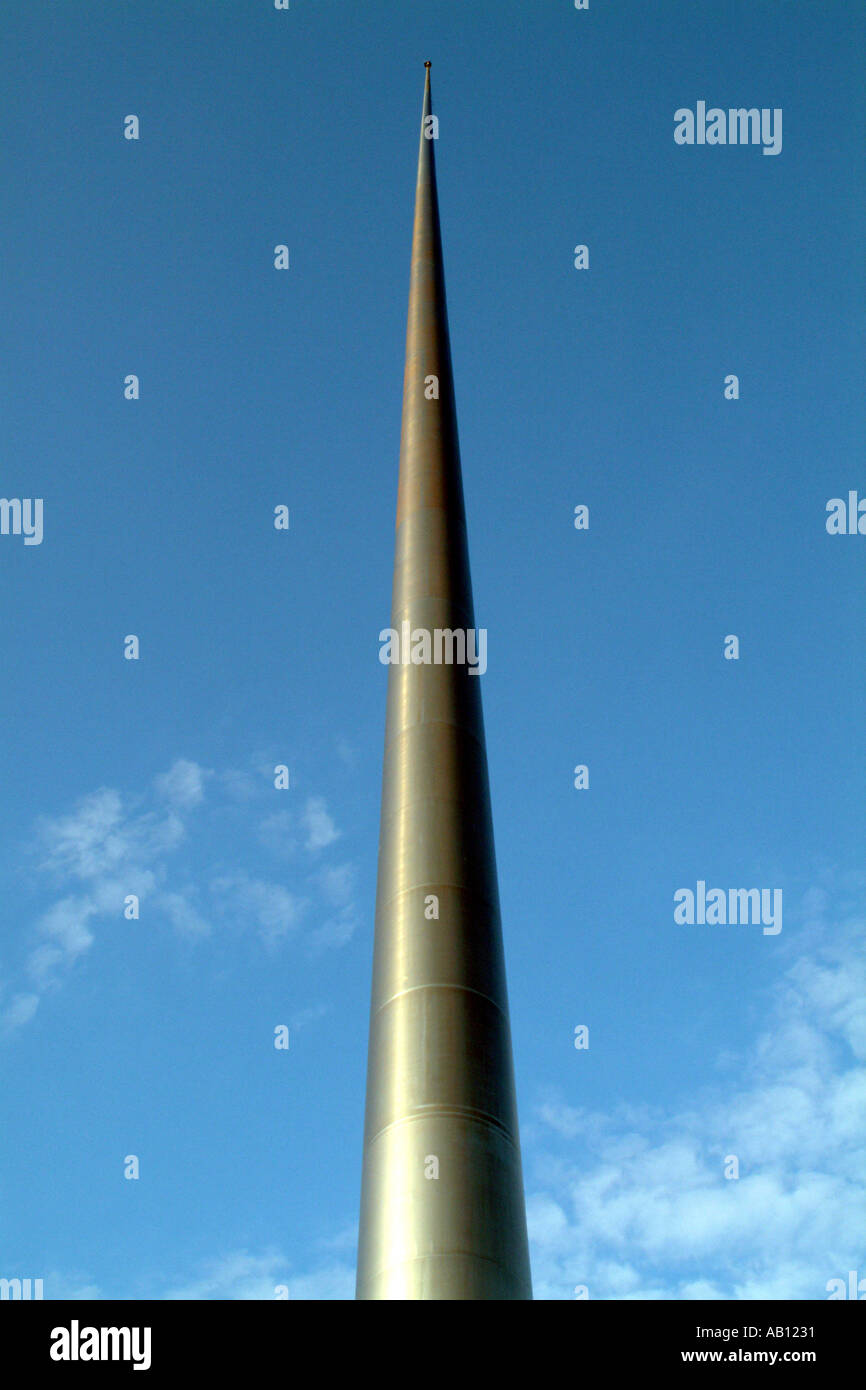 The Dublin Spire towers into the sky above the city centre Ireland ...
