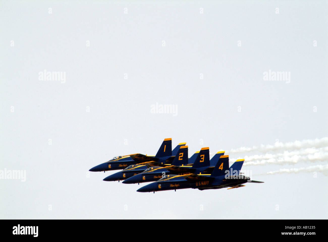 Blue Angels Display team in formation Gulf Coast Florida USA Stock ...