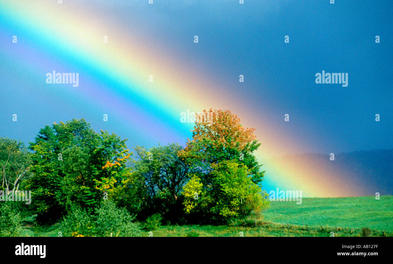 Rainbow New England USA Stock Photo - Alamy