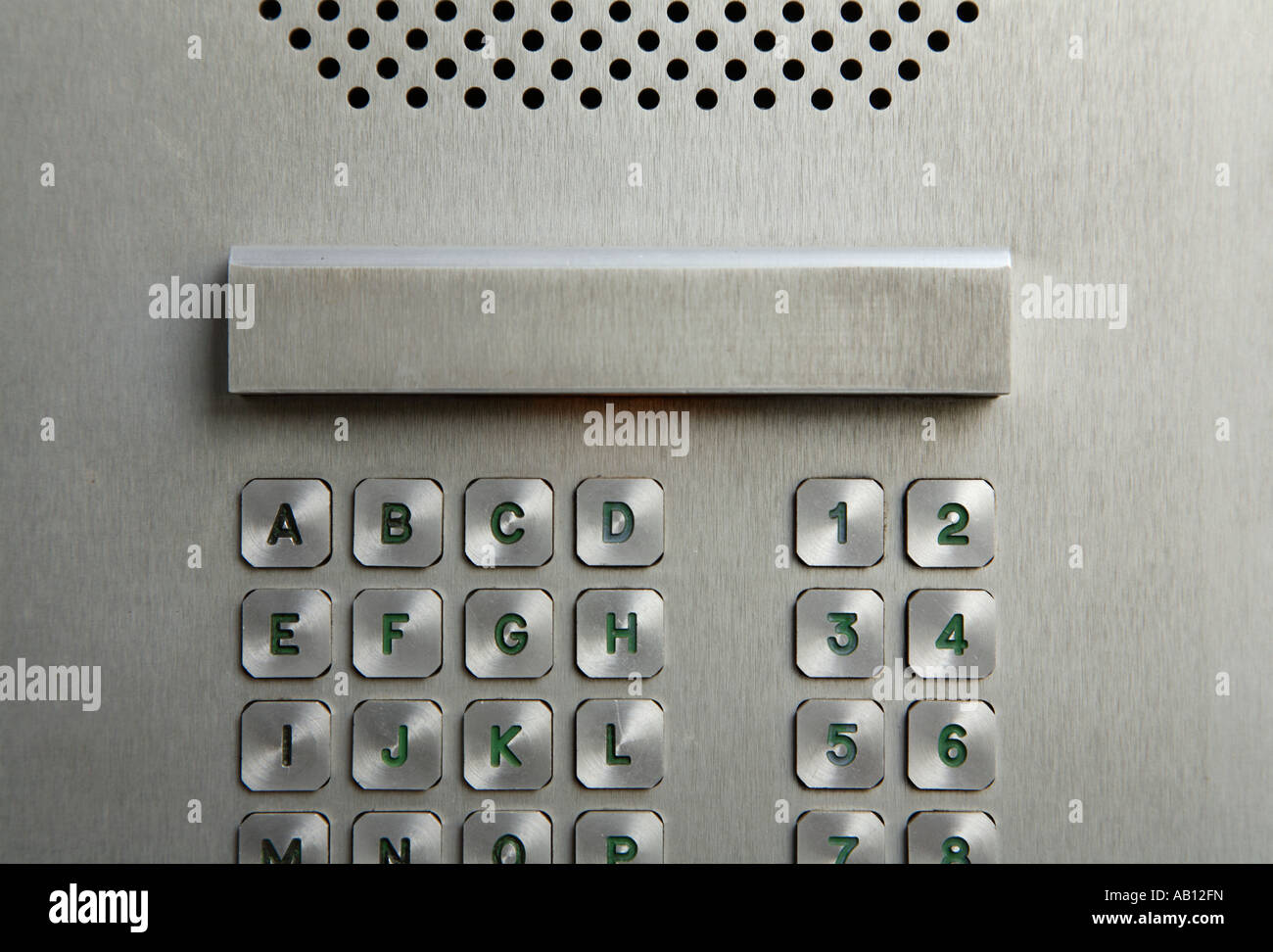 Door Buzzer doorbell in a complex, isolated Stock Photo - Alamy
