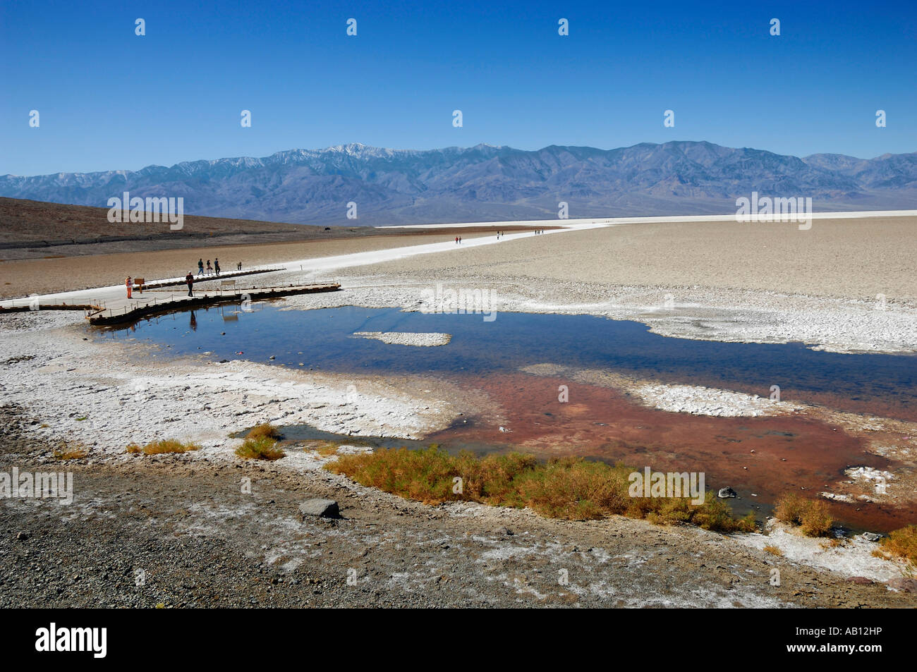 Badwater Basin Salt Pan in Death Valley National Park, California USA ...