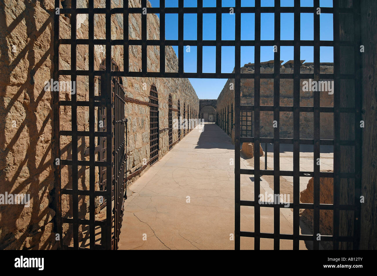 Cells at Yuma Prison State Park at Yuma, Arizona USA Stock Photo - Alamy