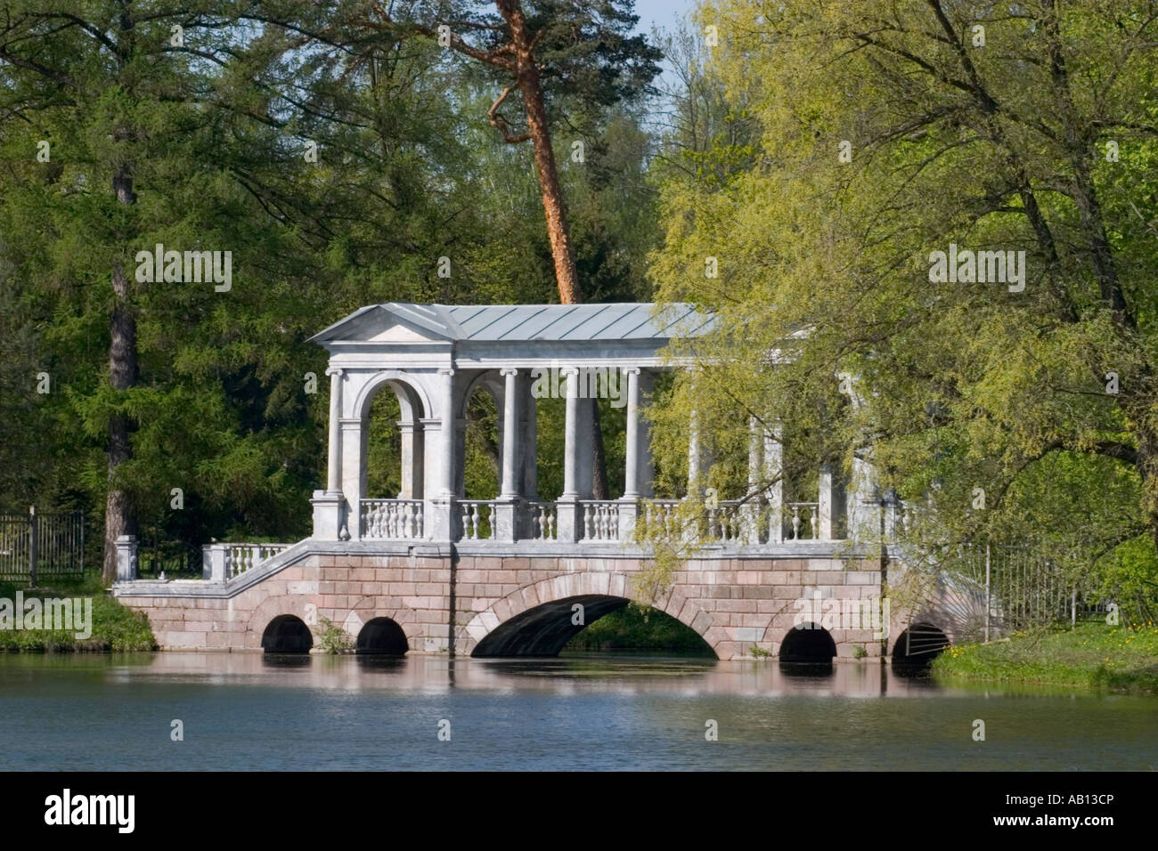 The Marble Bridge in Catherine Park, Tsarskoe Selo, Pushkin, Saint ...