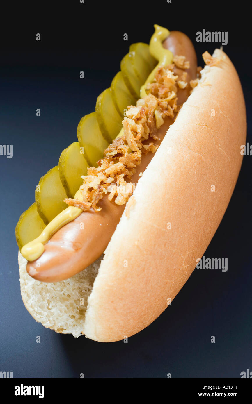 Classic hot dog FoodCollection Stock Photo - Alamy