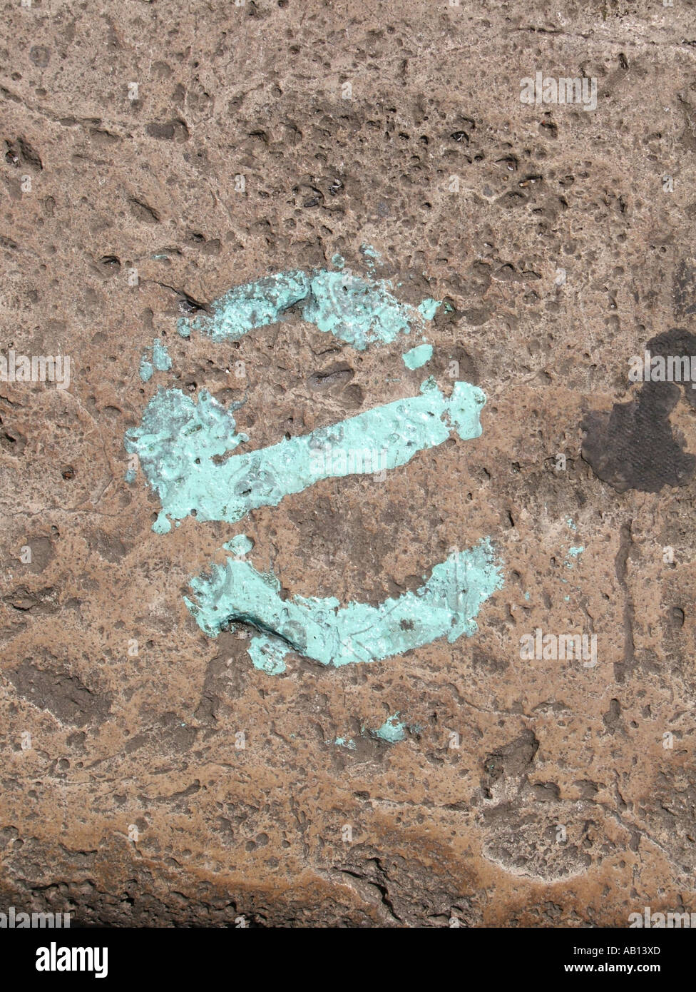letter e painted on floor Stock Photo - Alamy