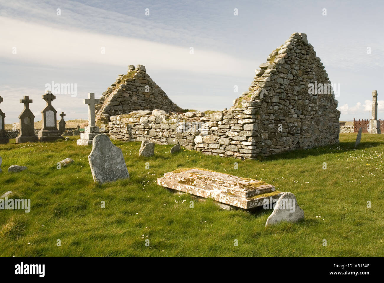 UK Scotland Western Isles Outer Hebrides Benbecula Nunton medieval ...
