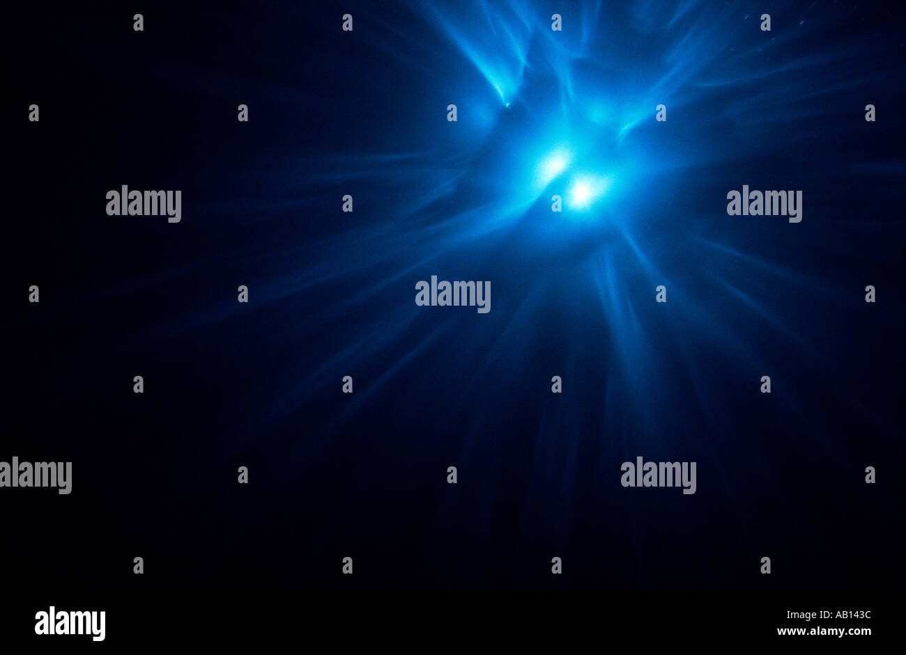 Sunlight through water Cook Islands South Pacific Stock Photo - Alamy