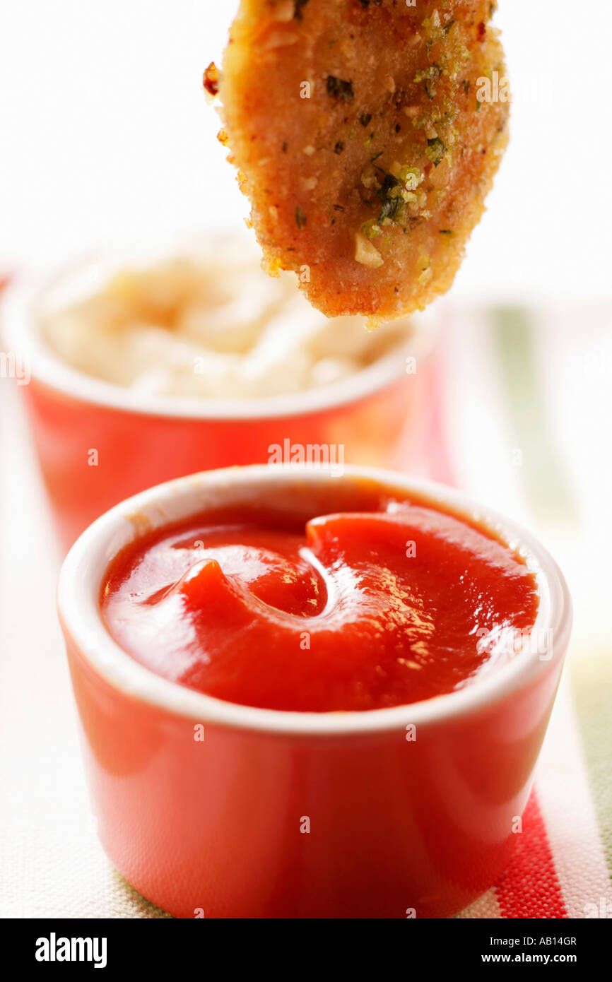 Chicken nugget dunk hi-res stock photography and images - Alamy
