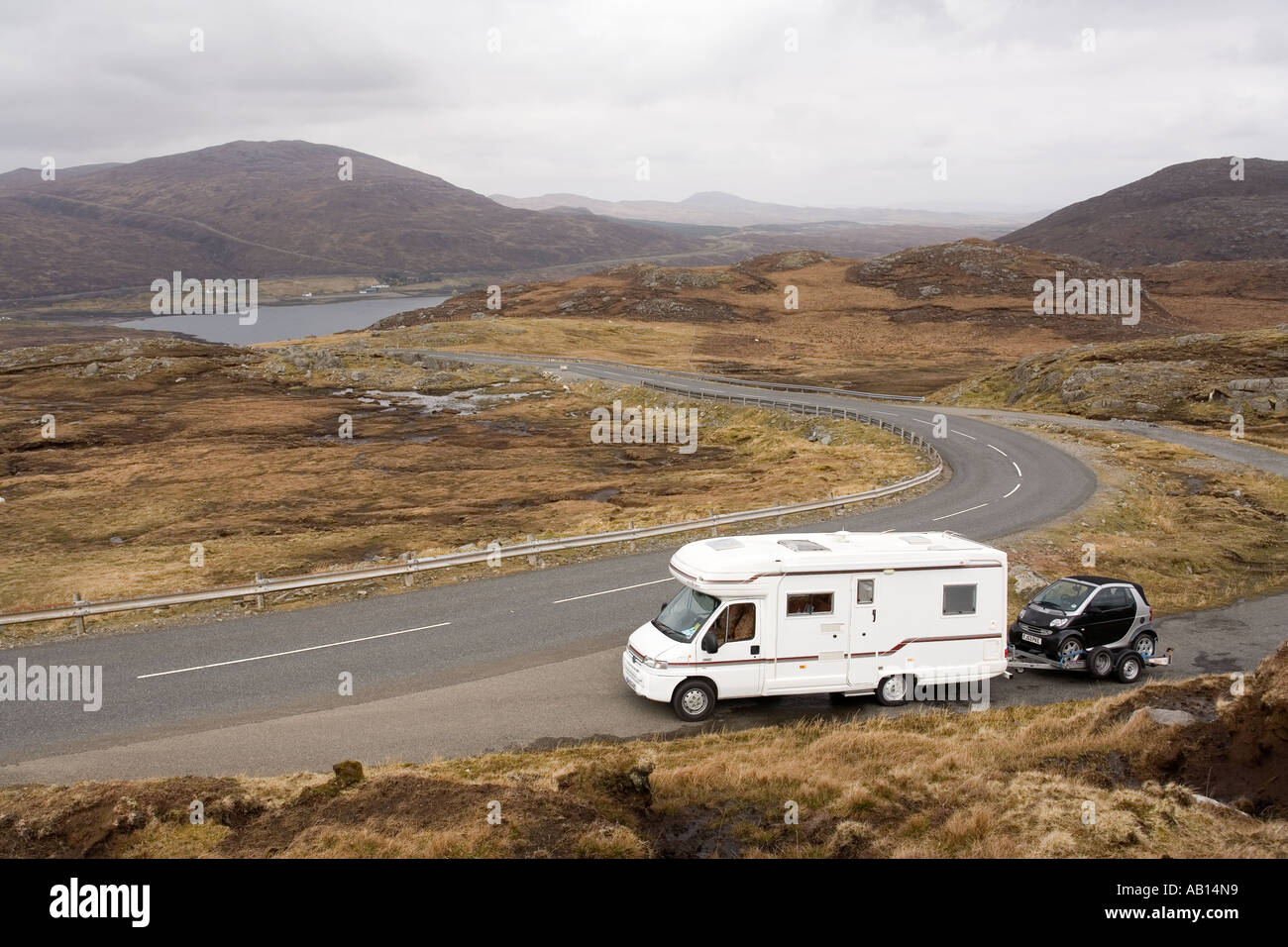 UK Scotland Western Isles Outer Hebrides North Harris mountains ...
