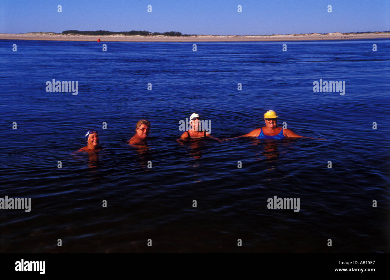 Group senior women in bathing hi-res stock photography and images - Alamy