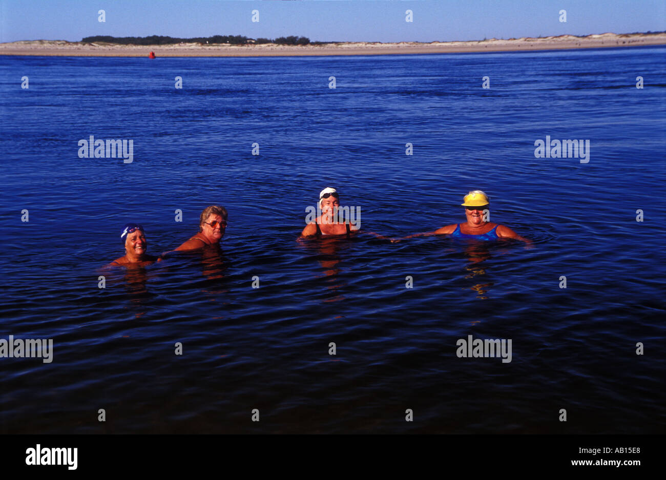 Group senior women in bathing hi-res stock photography and images - Alamy