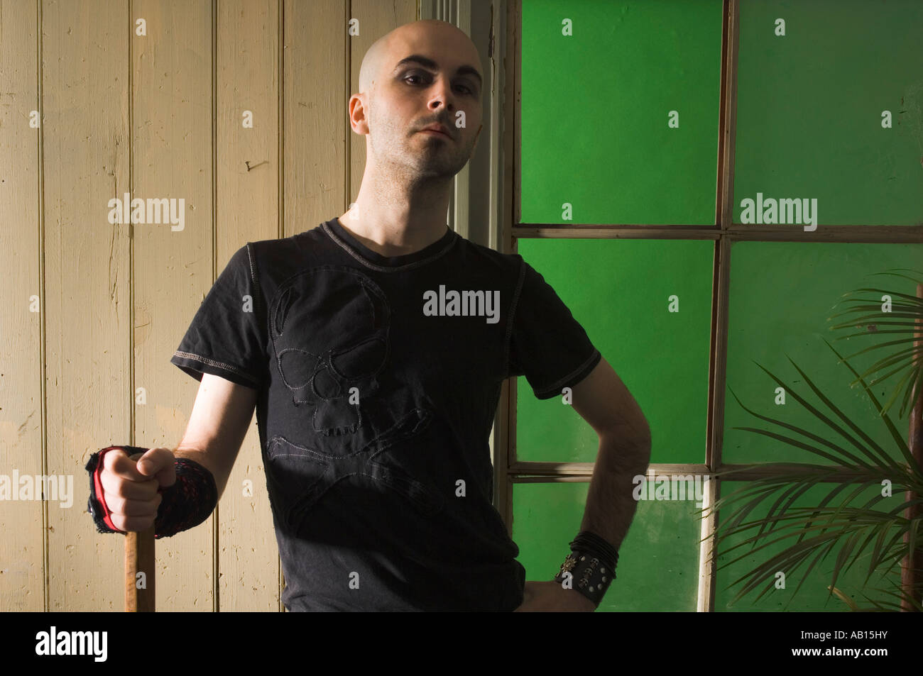 Sinister character, illuminated by harsh lighting Stock Photo - Alamy