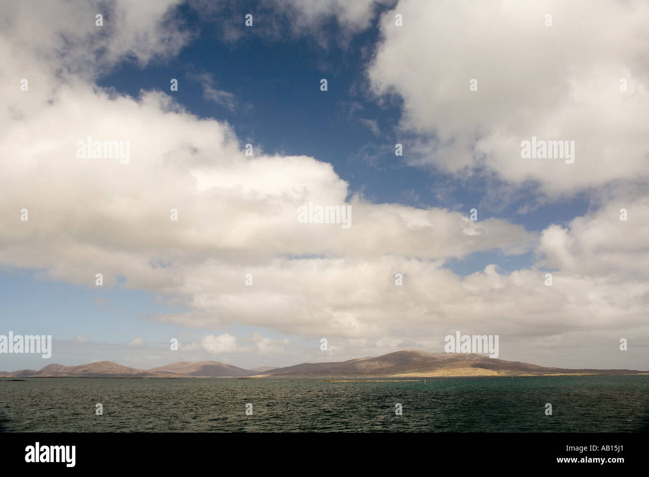 UK Scotland Western Isles Outer Hebrides South Harris coast from the ...