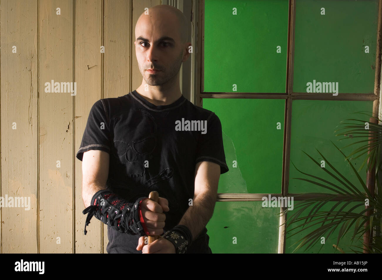 Sinister character, illuminated by harsh lighting Stock Photo - Alamy