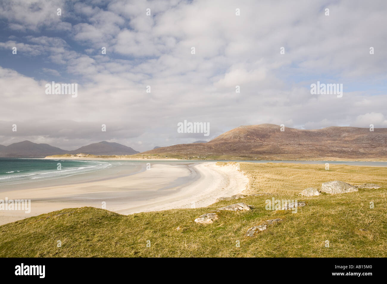 UK Scotland Western Isles Outer Hebrides Harris Seilebost beach Stock ...