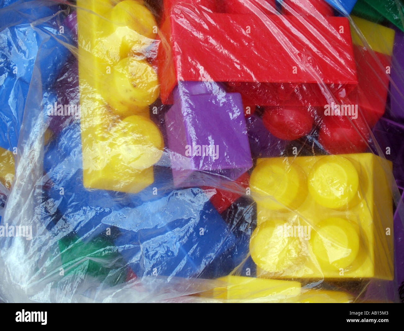 child's leggo type building bricks Stock Photo - Alamy