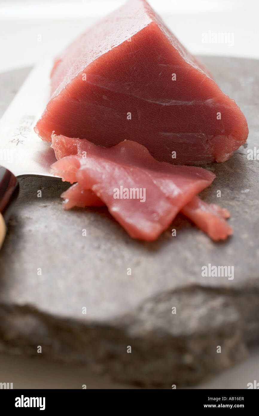 Tuna fillet partly sliced FoodCollection Stock Photo - Alamy
