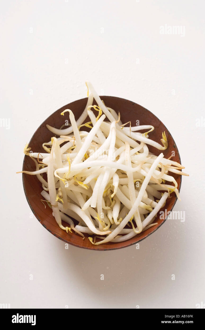 Fresh soya sprouts in bowl FoodCollection Stock Photo - Alamy