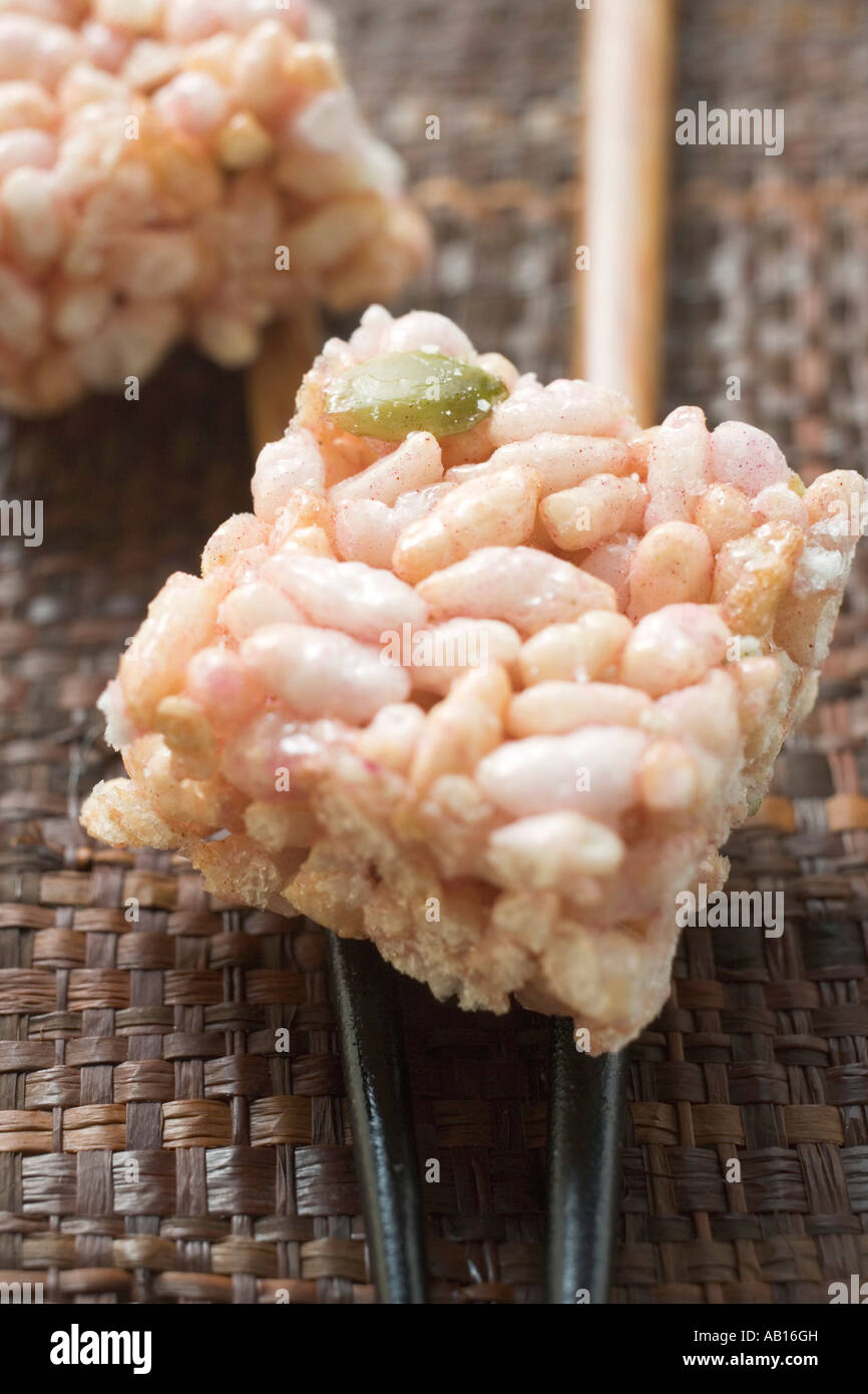 Asian puffed rice sweets FoodCollection Stock Photo - Alamy