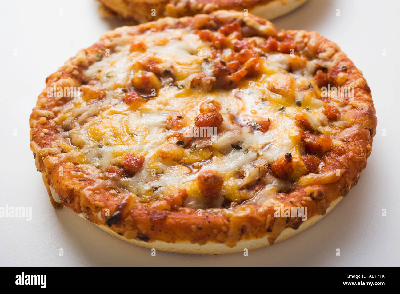 Mini pizza with mince and cheese FoodCollection Stock Photo - Alamy