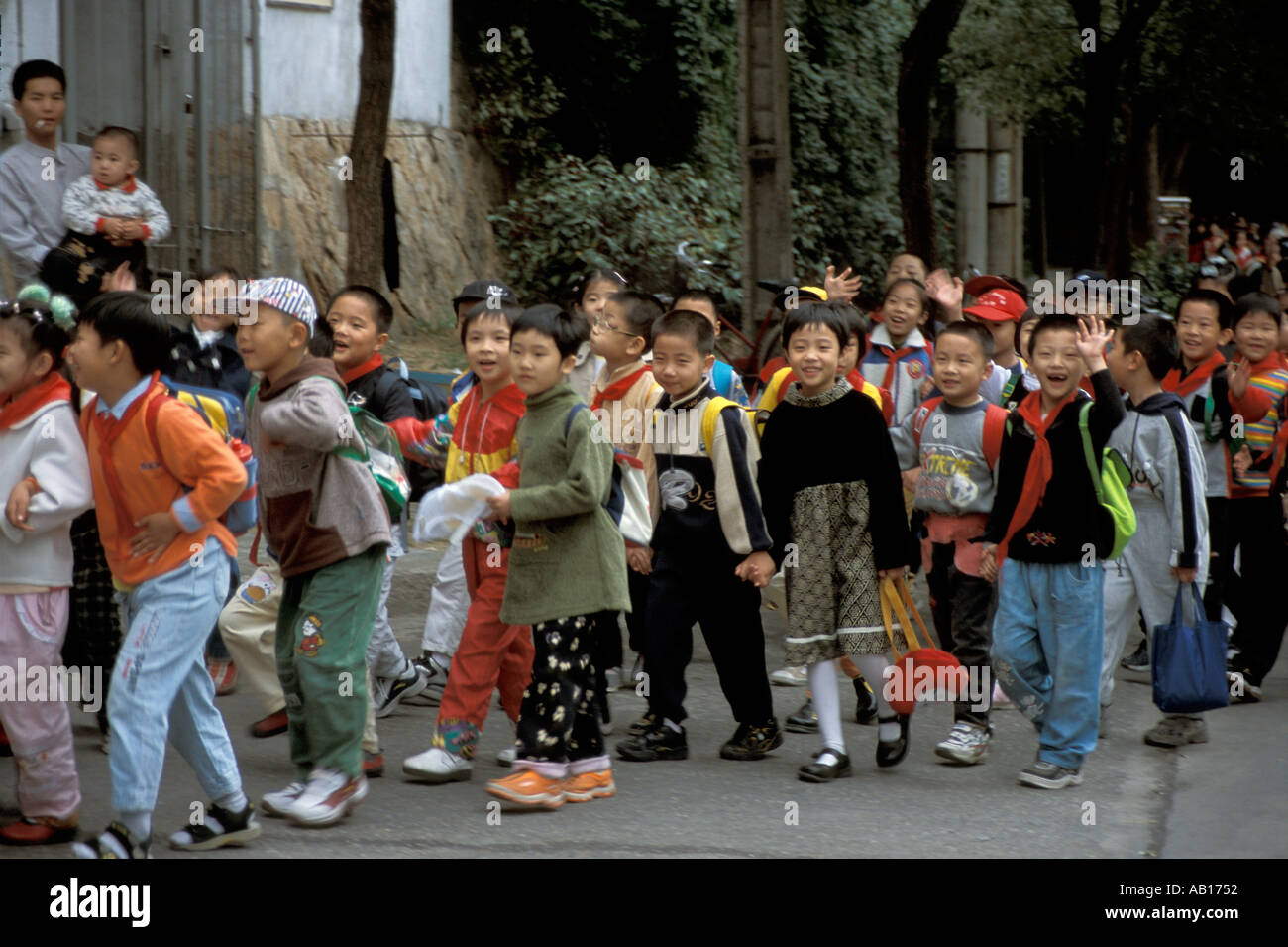 Chinese school children Fuzhou Fujian Province Stock Photo - Alamy