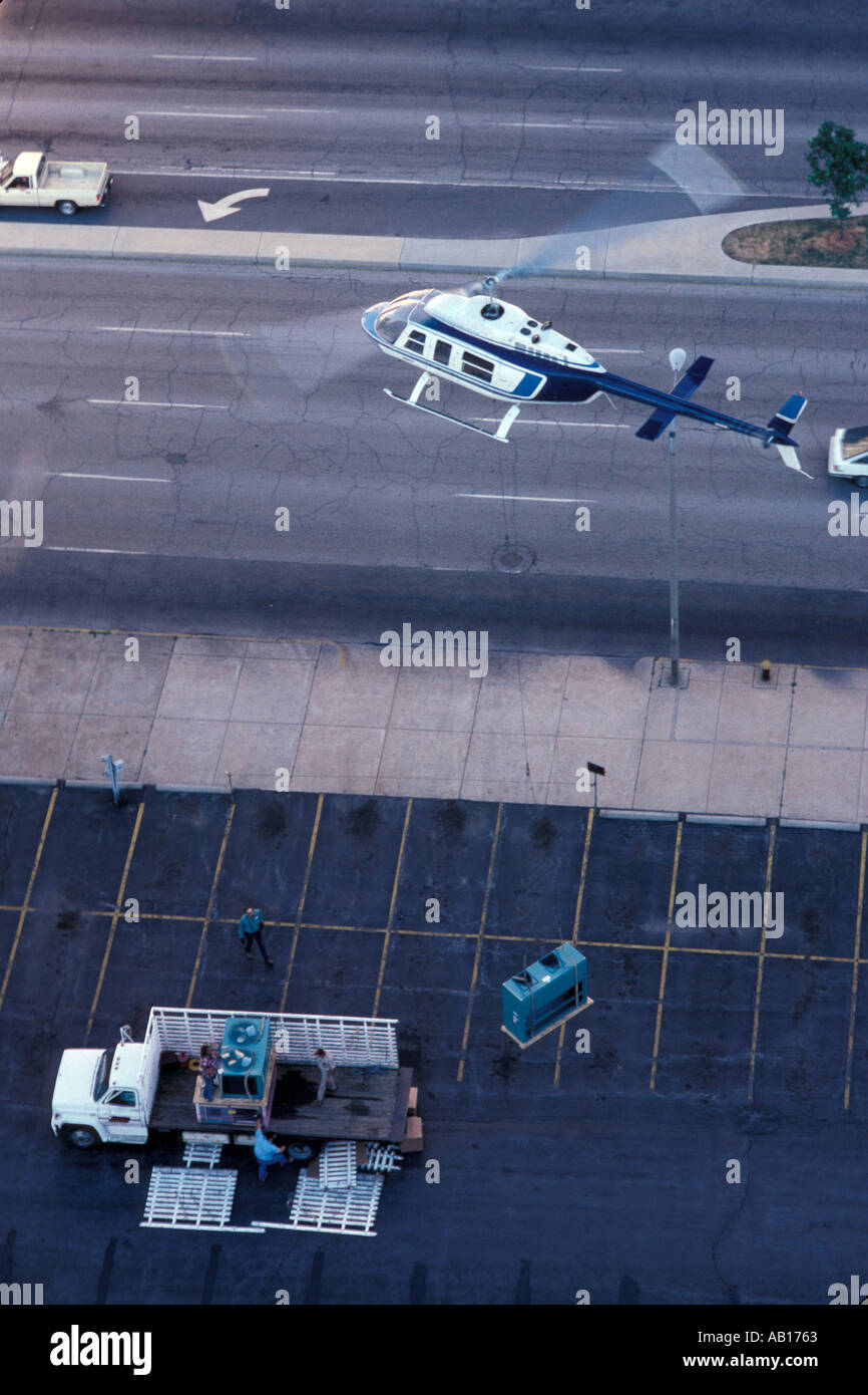 Bell Jet Ranger crane Stock Photo - Alamy