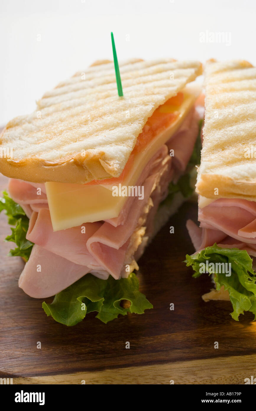 Toasted ham cheese and tomato sandwich FoodCollection Stock Photo - Alamy