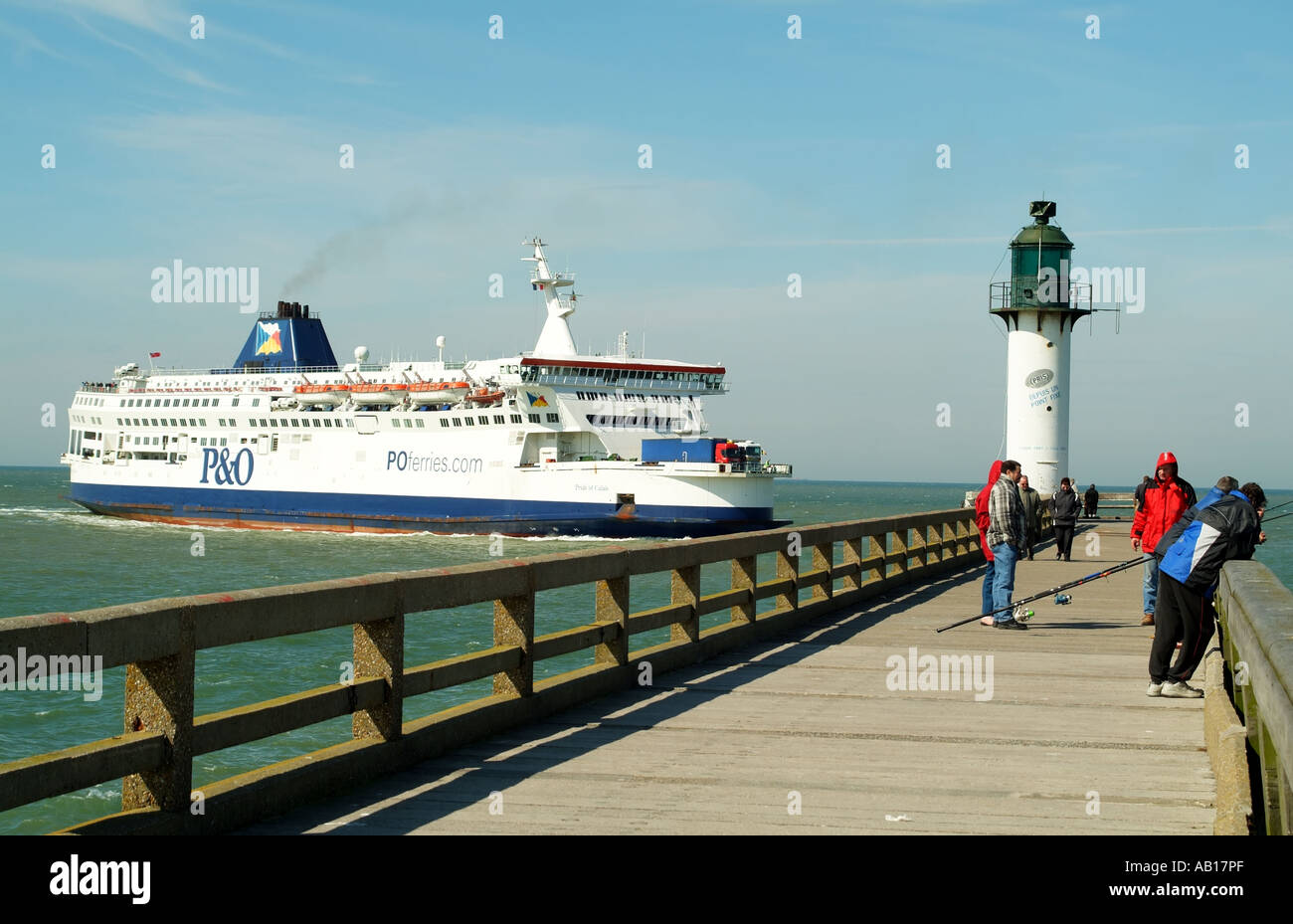 Pride of Calais cross channel ferry enters Port of calais northern ...