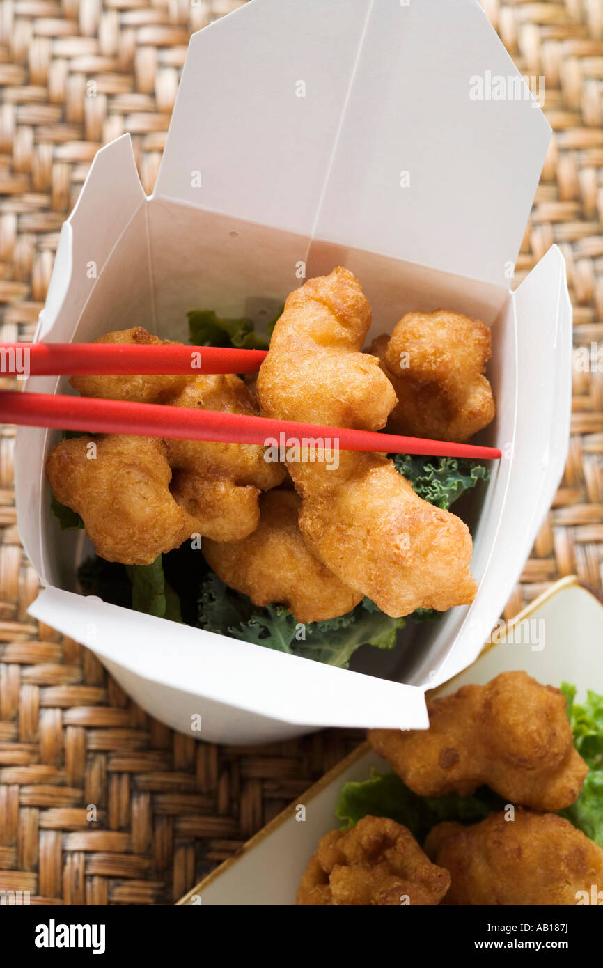 Asian chicken nuggets to take away FoodCollection Stock Photo - Alamy