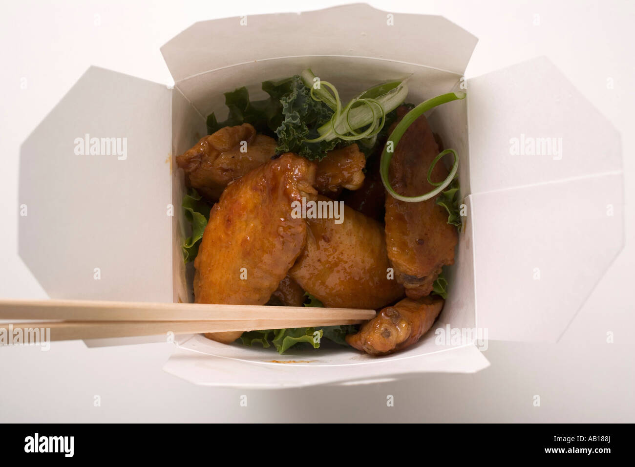 Chicken wings to take away FoodCollection Stock Photo - Alamy