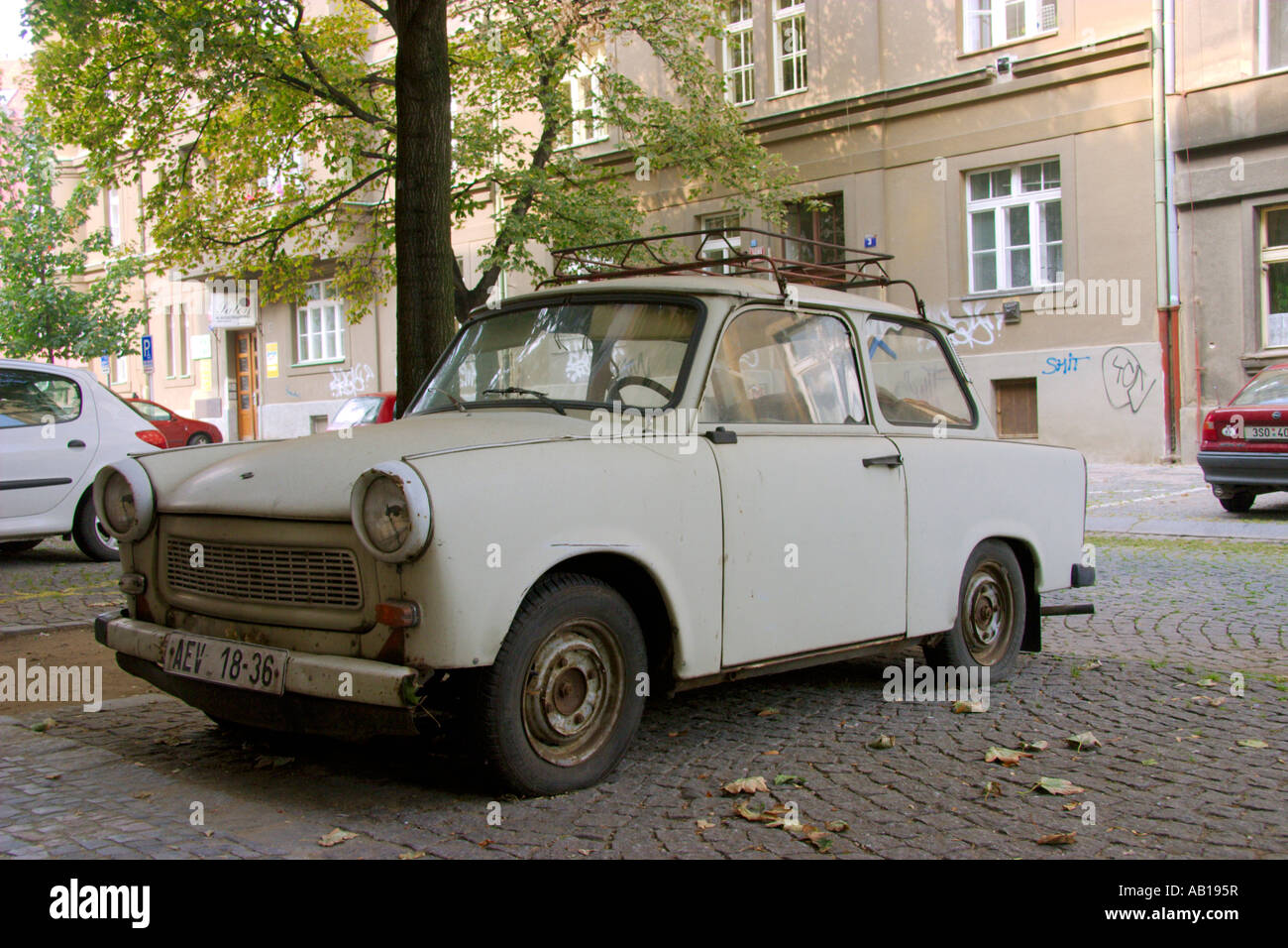 Travant car in Prague Stock Photo - Alamy