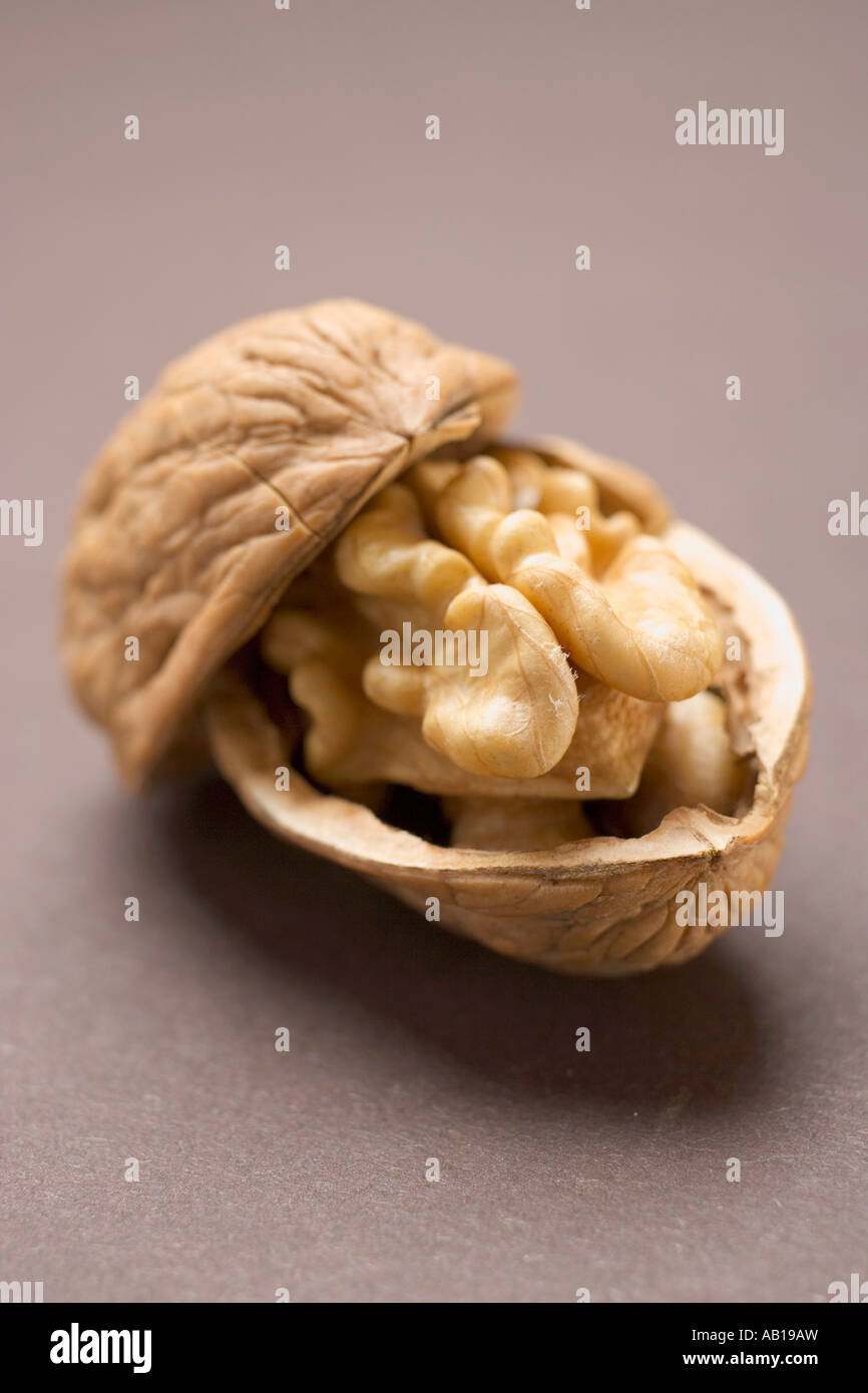 Walnut opened FoodCollection Stock Photo - Alamy